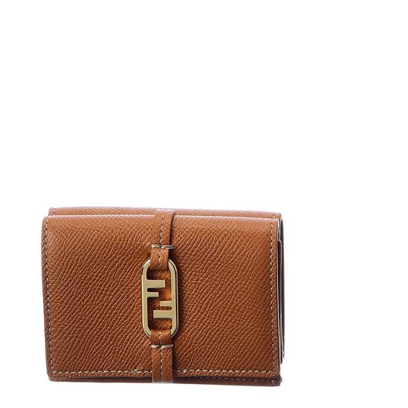 Fendi | Bags | Fendi Micro Trifold Leather French Wallet | Poshmark